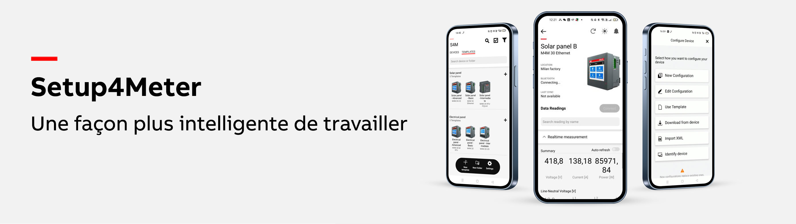 Setup4Meter App - Analyseurs de réseaux M4M (Instruments de mesure ...